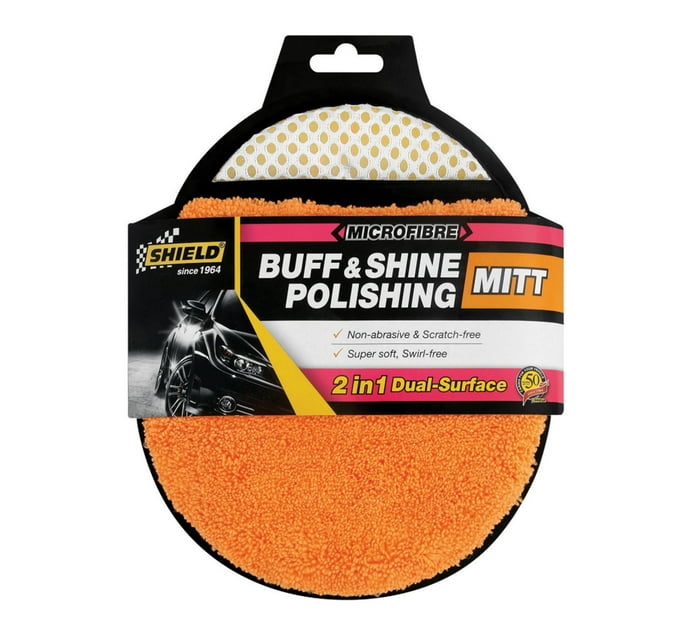 Shield 2-in-1 Microfibre Buff & Shine Polishing Mitt | Makro