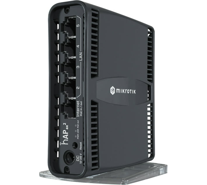 Mikrotik Hap Ax2 1800 Mbps Wireless Router (Black, Dual Band) | Makro