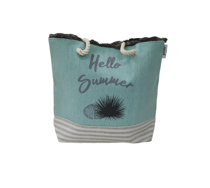 Someone’s in a Makro Beach Bag 37X13X40 Turquoise Mood