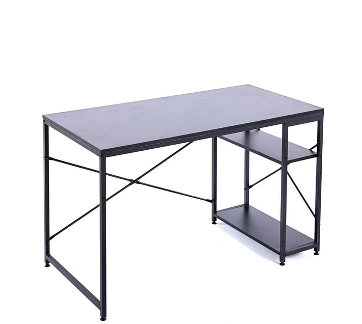 Someone’s in a Makro Computer Desk Wood Desk with Storage Bookshelf ...