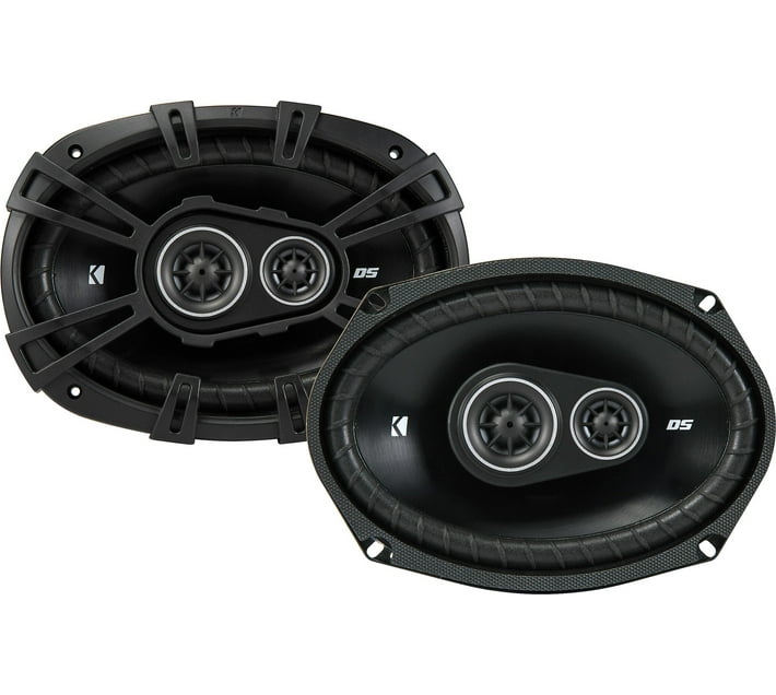 Kicker 43DSC69304 Coaxials 6x9 inch 3 Way Coaxial Rear Deck Mounted Oval Car Speaker (360 W) | Makro
