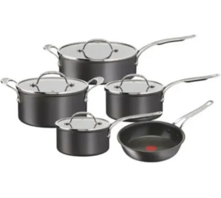Jamie Oliver Cooks Classics 9-PCE Hard Anodised Cookware Set Pot Set ...