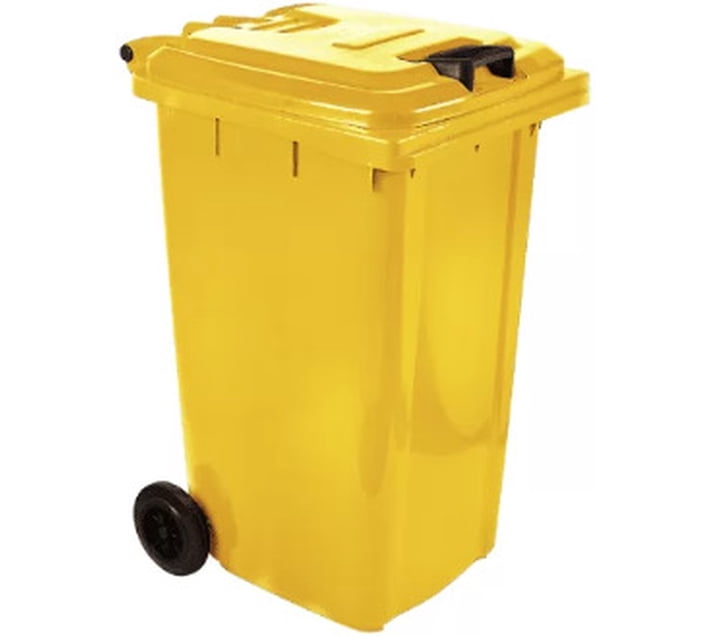 Buy 120L Yellow Dustbin SA-120LY Plastic Dustbin (Yellow) in Bulk ...