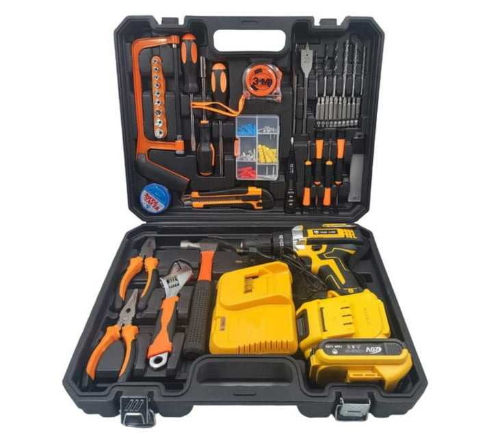 Someone’s in a Makro 20V Lithium Ion Cordless Hammer Drill With 49pcs ...