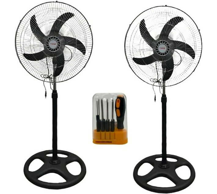 istar ISTAR A 180 mm Energy Saving 5 Blade Pedestal Fan (BLACK, Pack of ...