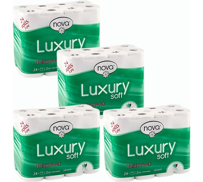 Buy Nova 2 Ply Toilet Paper Roll (Pack of 2 x 48 Rolls) in Bulk | Makro ...