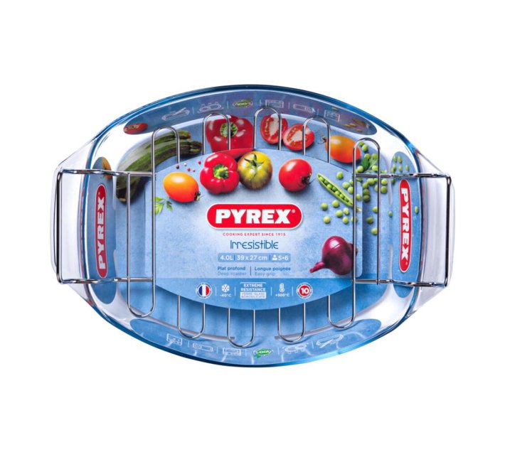 Someone’s in a Makro Pyrex Irresistible Oval roaster with rack 40x28 cm ...