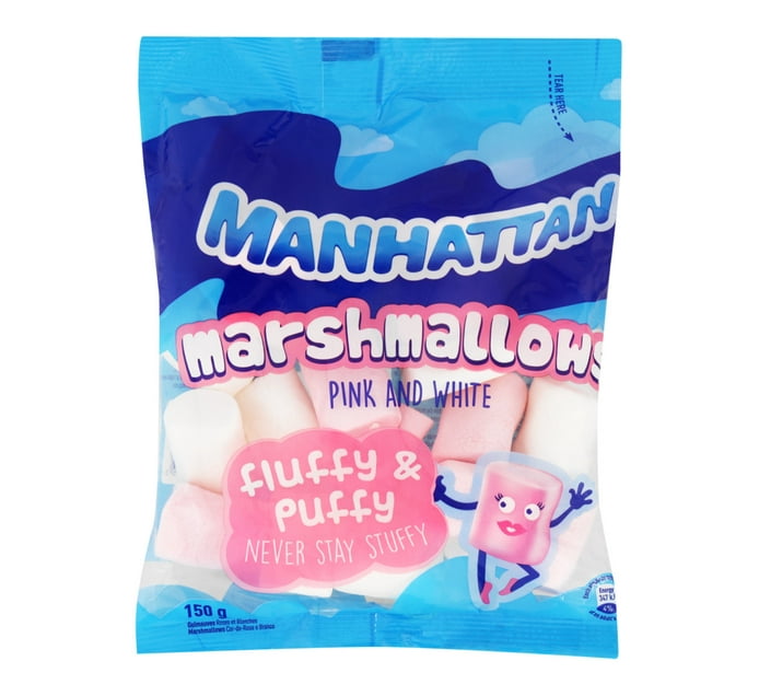 Manhattan Mallows Pink & White (24 x 150g) | Makro