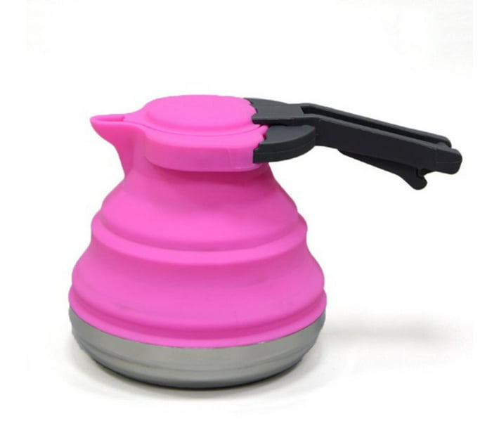 Someone’s in a Makro 1.5L Collapsible Silicone Kettle Stainless Steel ...