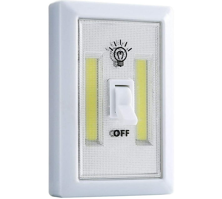 lilhe Multi-Purpose Magnetic COB Battery Operated LED Switch Wall ...