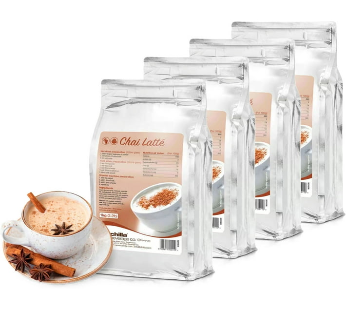 Chilla Latte Powder – Non Dairy Instant Coffee (Spices Flavoured, 10 x ...