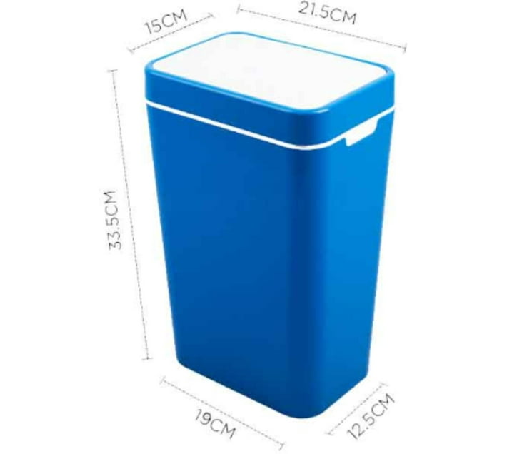Kleaner Kleaner_8L Plastic Dustbin (Blue) | Makro
