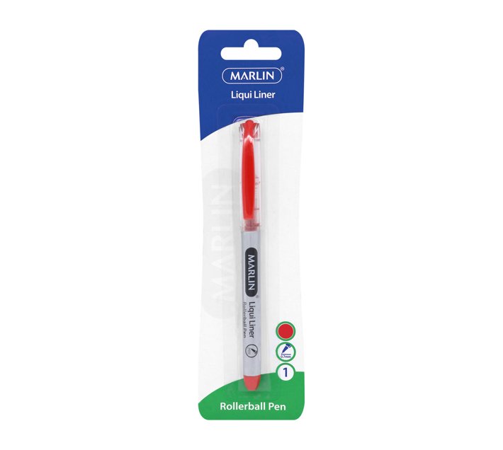 Someone’s in a Makro Marlin Liqui-Liners roller ball pens 0.7mm 1`s Red ...