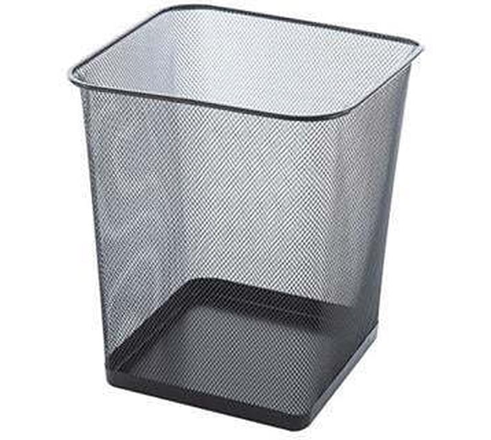 NA Big Rectangular Dustbin Black Carbon Steel Dustbin (Black) | Makro