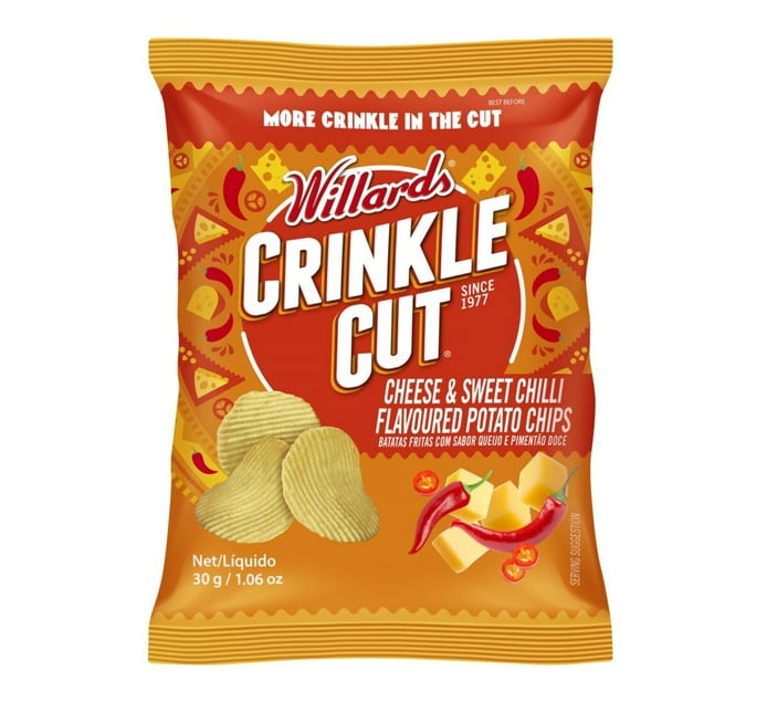 Willards Crinkle Cut Chips Chse&swt Chilli (48 x 30g) | Makro