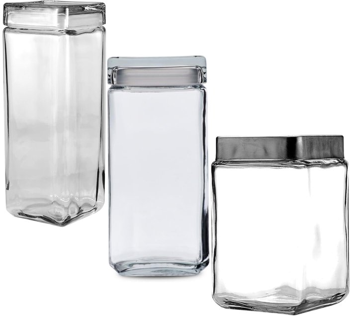 generic Plastic Utility Container - 1500 ml (Pack of 3, Silver) | Makro