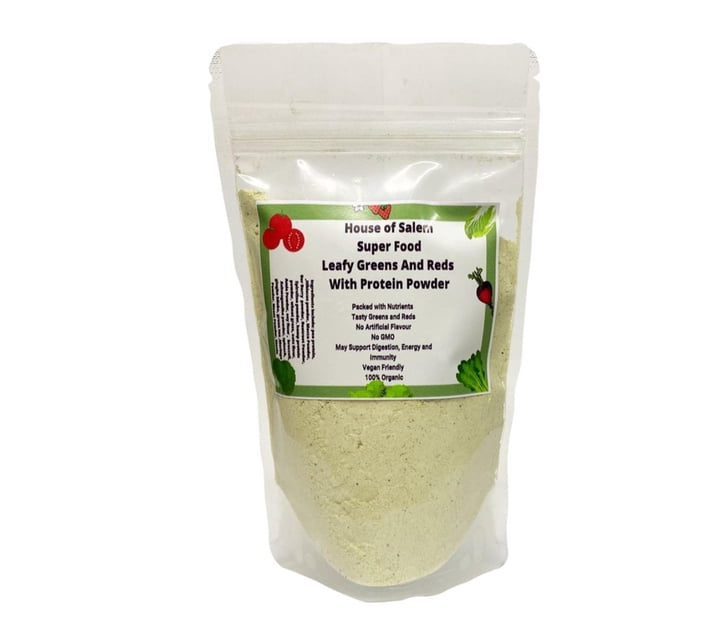 House of Salem Super Food Leafy Greens and Red with Protein Powder | Makro