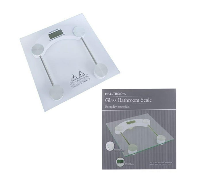 Someone’s in a Makro Glass Bathroom Scale LCD Electronic Display - 30cm ...
