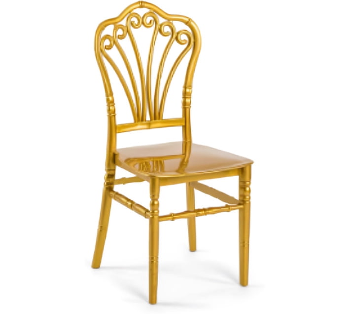 Rafiq Goldilocks Chair 8 Pieces Plastic Stackable Chair (gold, 8, Pre ...