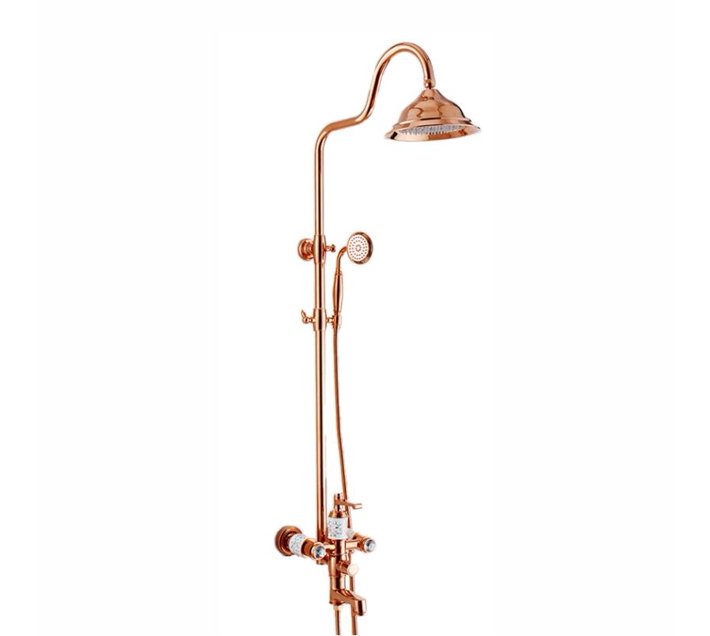 Someone’s in a Makro All-In-One Exposed Shower Retro Set - Rose Gold Mood