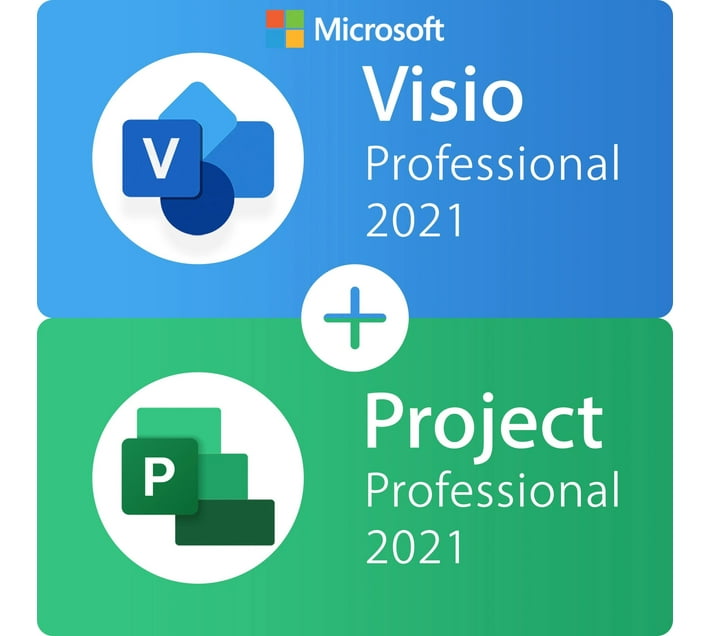 Buy Microsoft Project 2021 Professional + Visio 2021 Professional ...