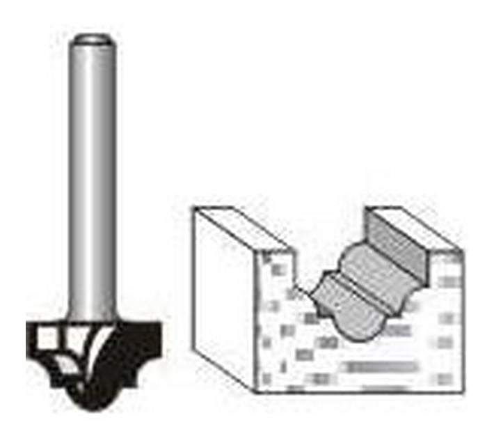 CLASSICAL PLUNGE CUTTING 3/4 X 1/2 (5/32 DIAMETER) 1/4 SHANK | Makro