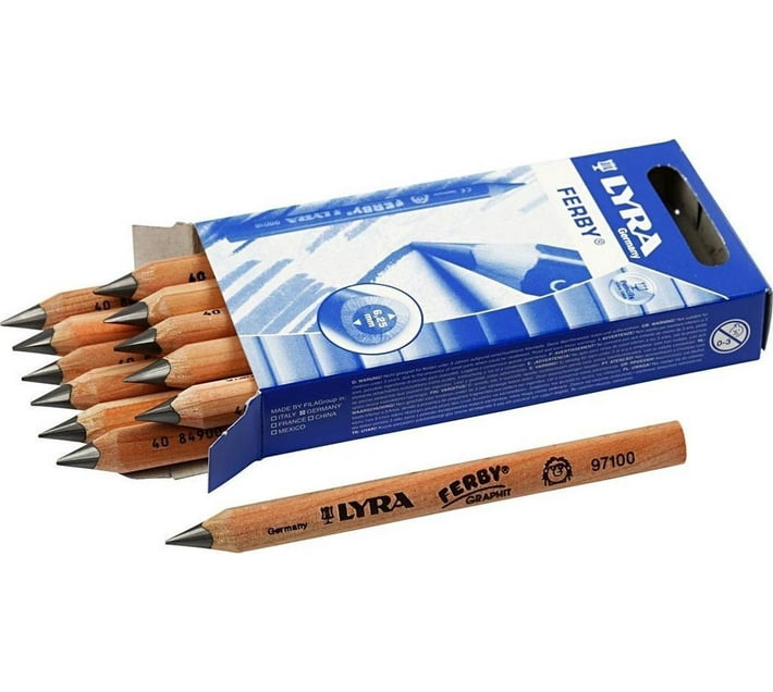 Lyra Ferby Graphite Pencils Triangular (Set of 12, Graphite) | Makro