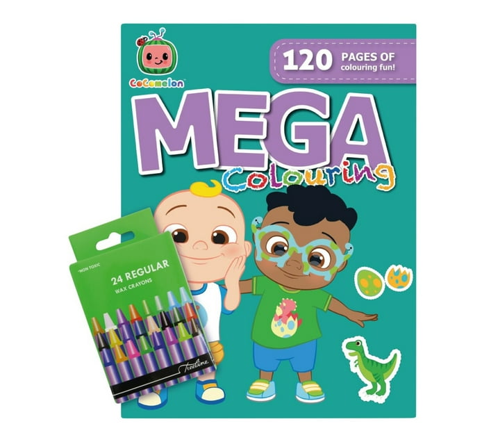Cocomelon Mega Colour & 24 Crayon Pack | Makro
