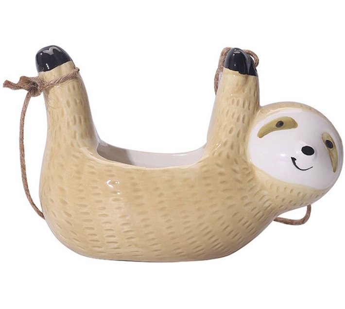 The Good Sport Garden & Home Sloth Shape Flower Pot Hanging Succulent ...