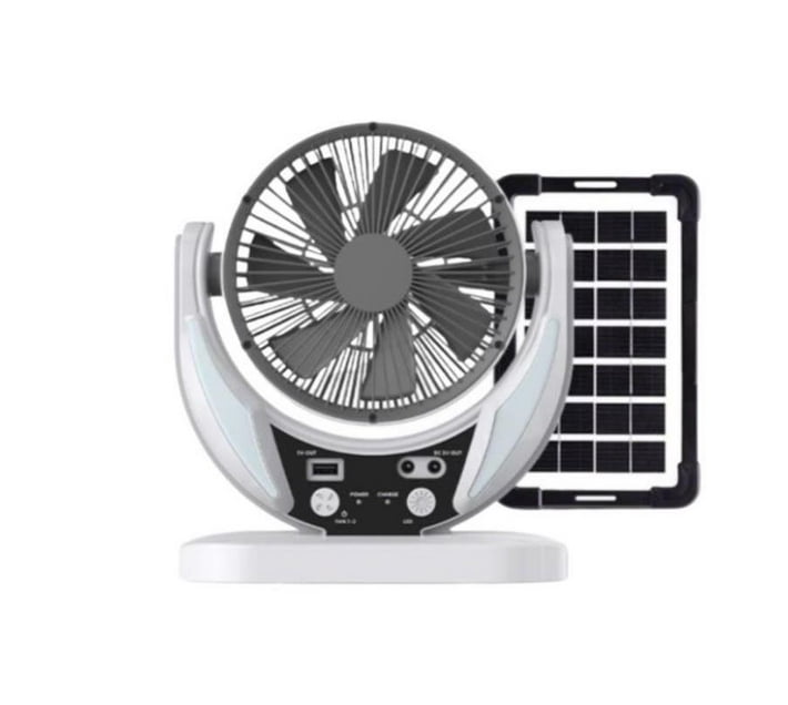 Someone’s in a Makro 6" Rechargeable Solar Fan With 4500mah Battery And ...