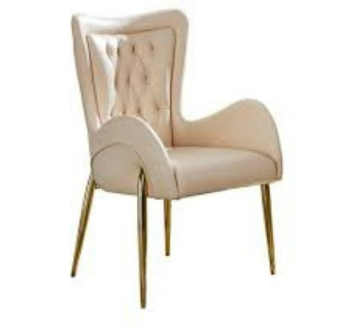 gof furniture Fabric Dining Chair (Set of 1, Finish Colour - Beige) | Makro