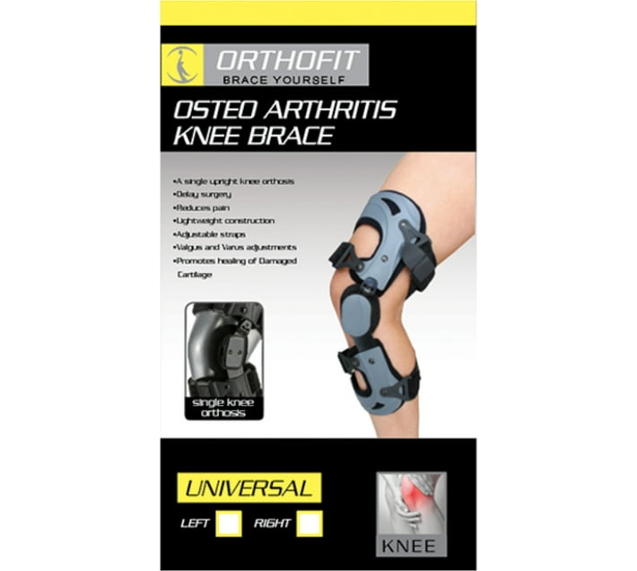 ORTHOFIT OSTEO ARTHRITIS KNEE BRACE Knee Support For Health Care (BLACK ...