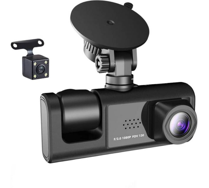 Buy Generic 6988888800933 Triple-Lens Rear and Dash Vehicle Camera ...