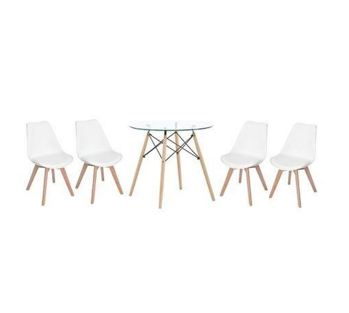 Someones In A Makro Smte Modern Wooden Round Dining Table With 4 Set