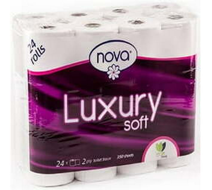 Buy Nova 2 Ply Centre-pull Toilet Paper Roll (Pack of 1 x 24 Rolls) in ...
