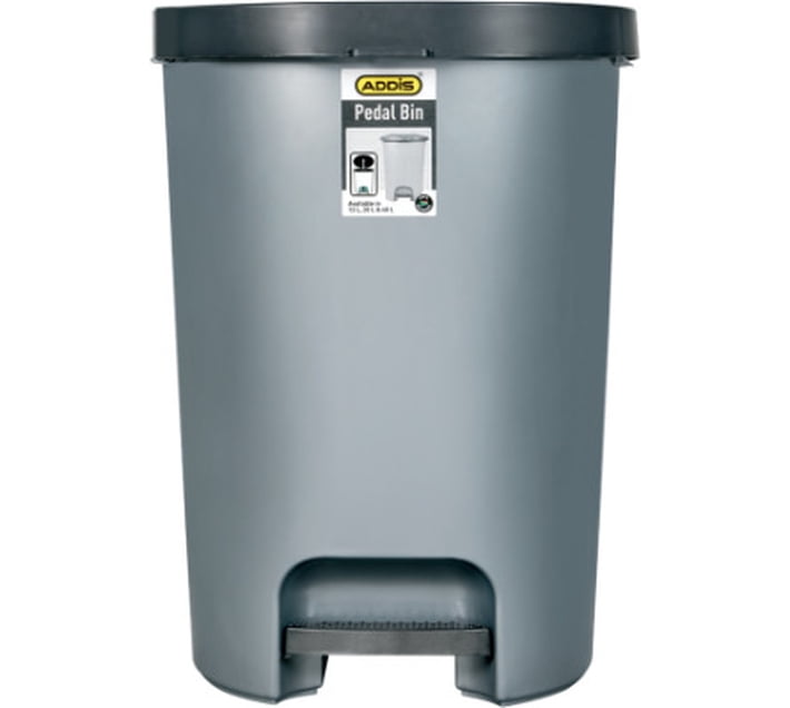 Buy Addis Bin Pedal 40L Plastic Dustbin (Grey) in Bulk | Makro Business