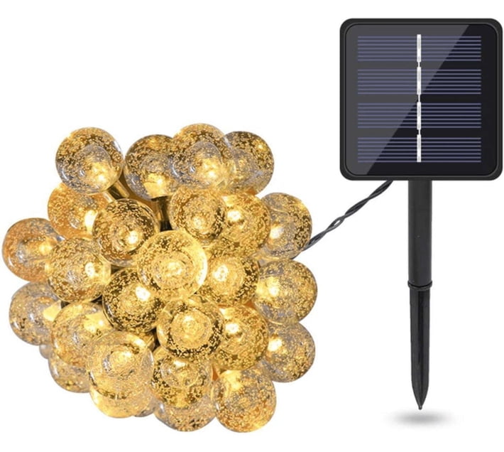 Stellar Lighting 50 LEDs 7 m Yellow Flickering Ball Rice Lights (Pack ...