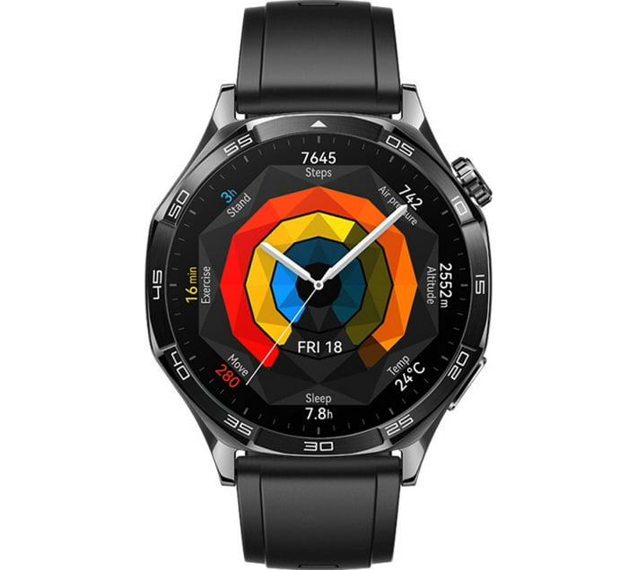 huawei GT 5 GPS 46mm Smartwatch (Black Strap, Free Size) | Makro