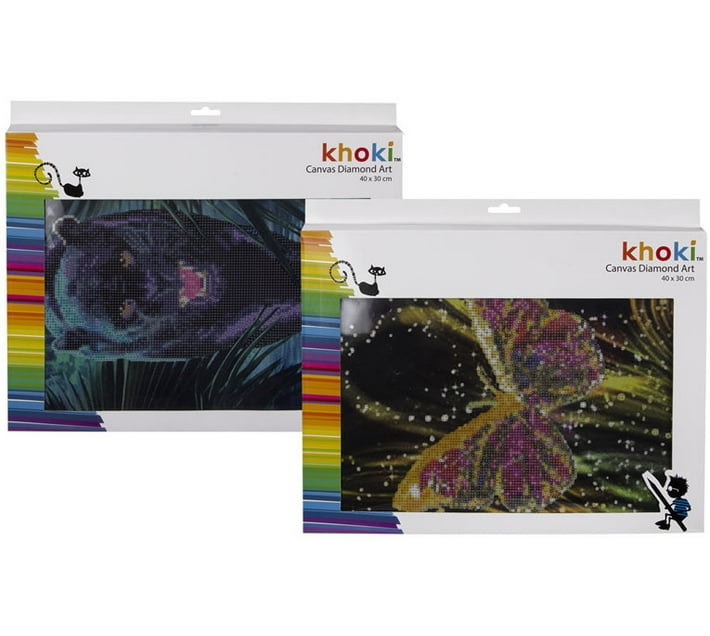 Khoki Art And Craft Diamond Art Canvas 30Cm X 40Cm Craft Kits Art and ...