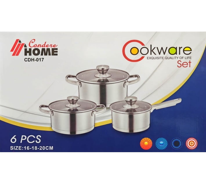 CONDERE HOME CDH-017 Steel Cookware Set (3 - Piece) | Makro