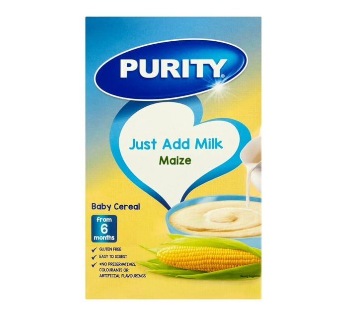 Someone’s in a Makro Purity 1st Stage Maize (12 x 450g) Mood