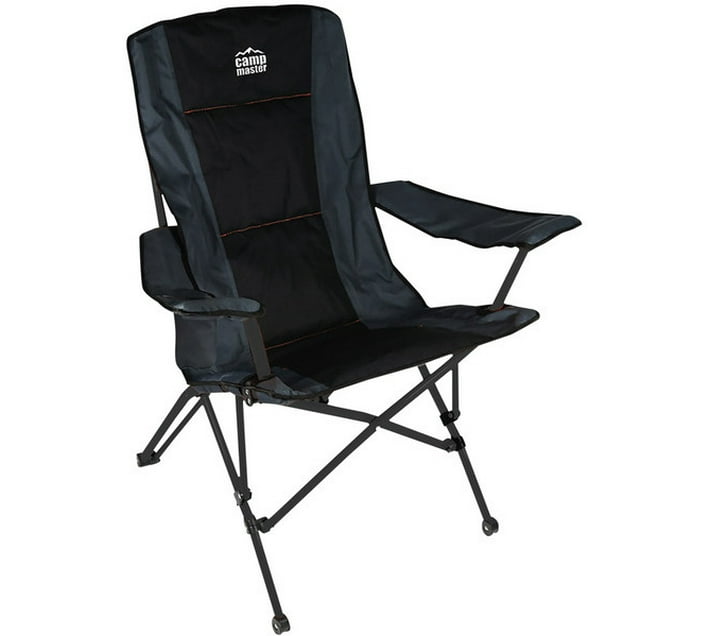 Buy Camp Master High Back Camping Chair Campchair Foldable Chair (Black ...