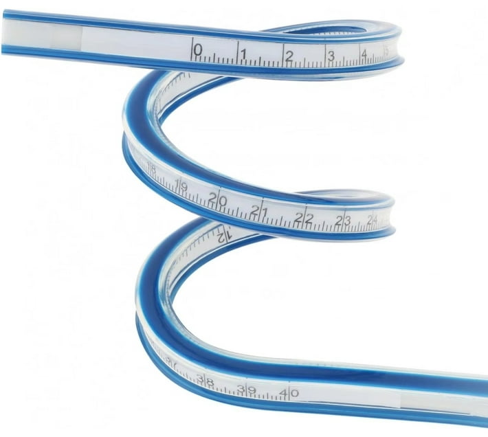 Generic 221147 SR-40 40cm Flexible Curve 1pc Ruler (Blue) | Makro