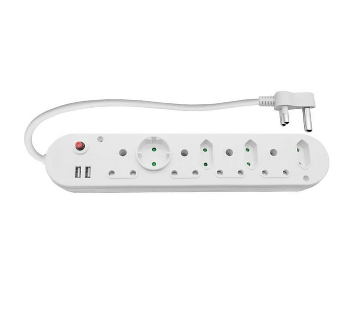 Someone’s in a Makro Locally Sourced Multi Plug 4X16A 4X5A 2Xusb 0.5M ...