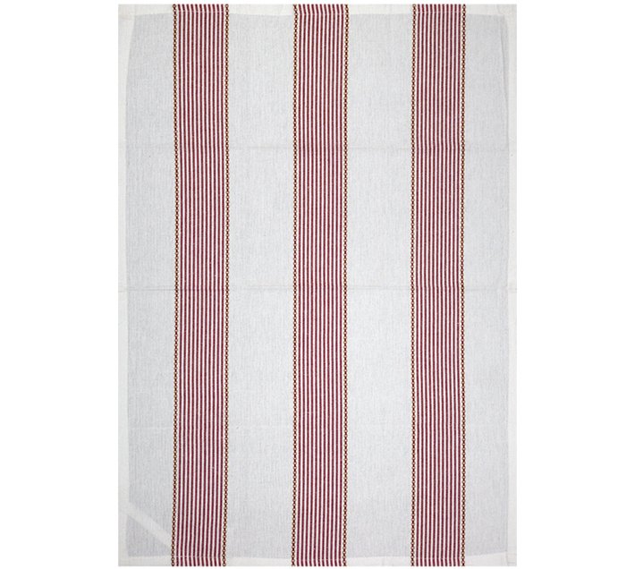 Bunty Red, White Cotton Kitchen Linen Set (Pack of 5) | Makro
