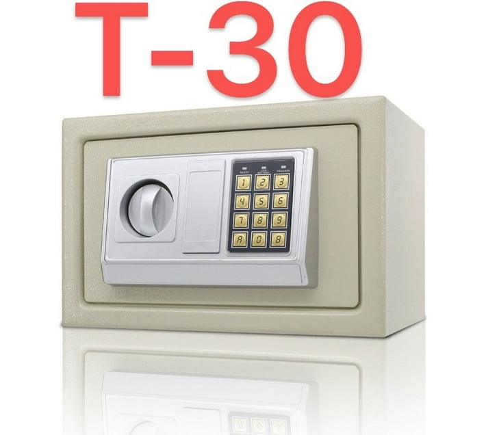 generic T-30 Safe box safe locker white Safe Locker (Digital) | Makro