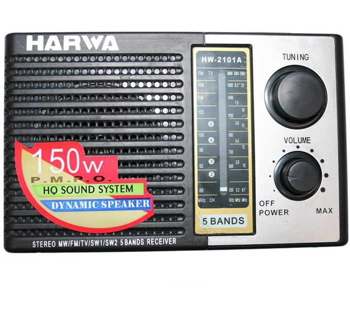 Harwa 2102a FM Radio (Black) | Makro
