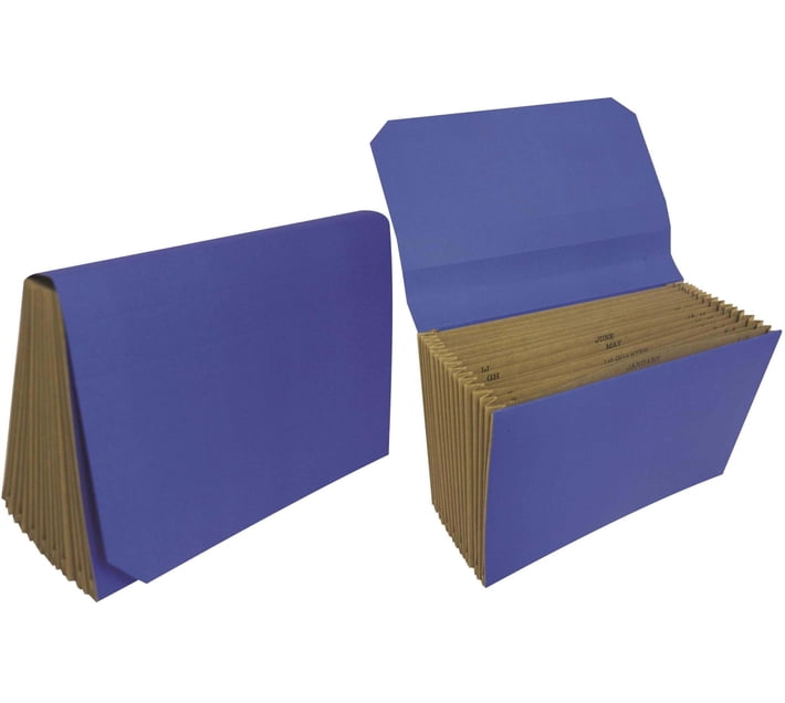 Buy Files Board Expanding file boxes (Set of 2, Blue) in Bulk | Makro ...