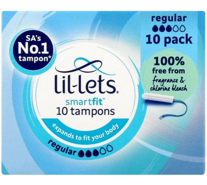 Buy Lil-lets 6 Packs of SmartFit Tampons Regular Tampons (Pack of 10 ...