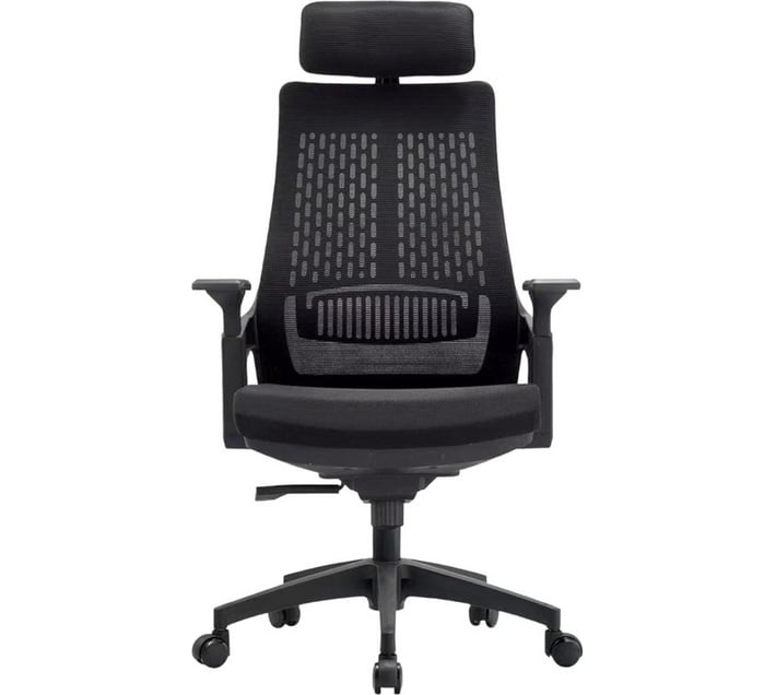 Buy SMTE Executive office chair Office Arm Chair (Black, Assembly ...
